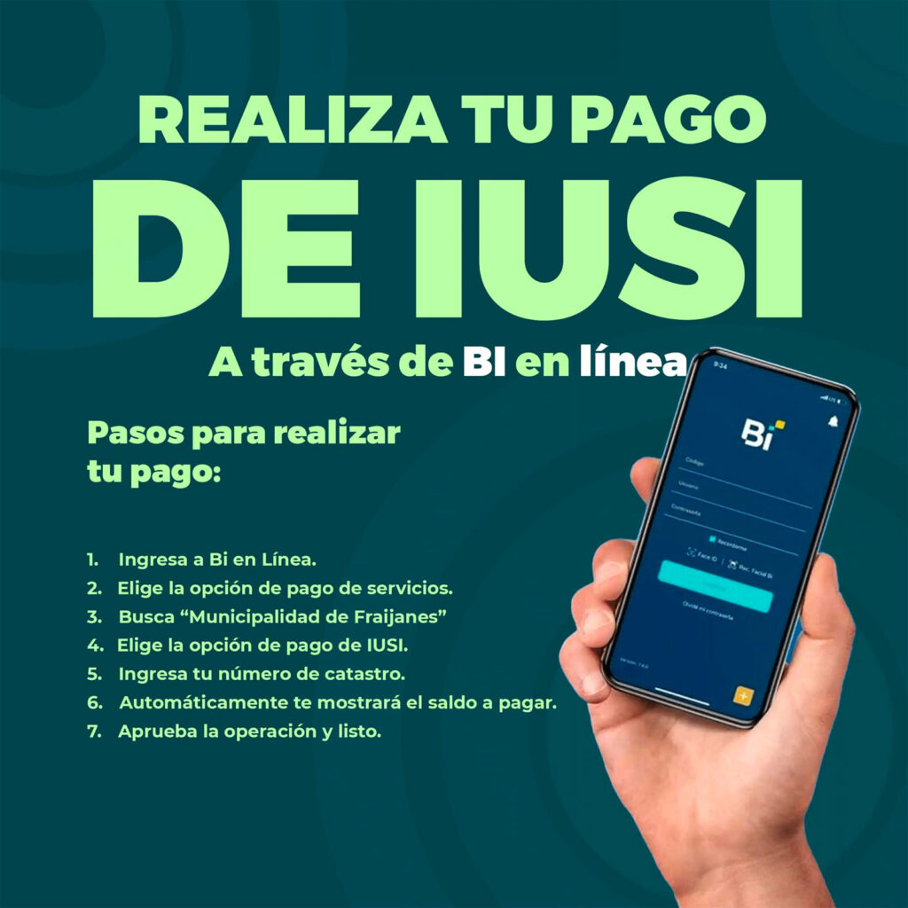 Pago IUSI – Municipalidad de Fraijanes